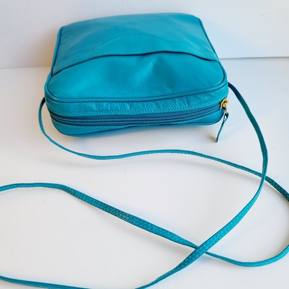 next | Bags | Next Blue Calfskin Leather Shoulder Bag | Poshmark